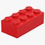 3D Bright Red Lego Bricks - TurboSquid 1492395