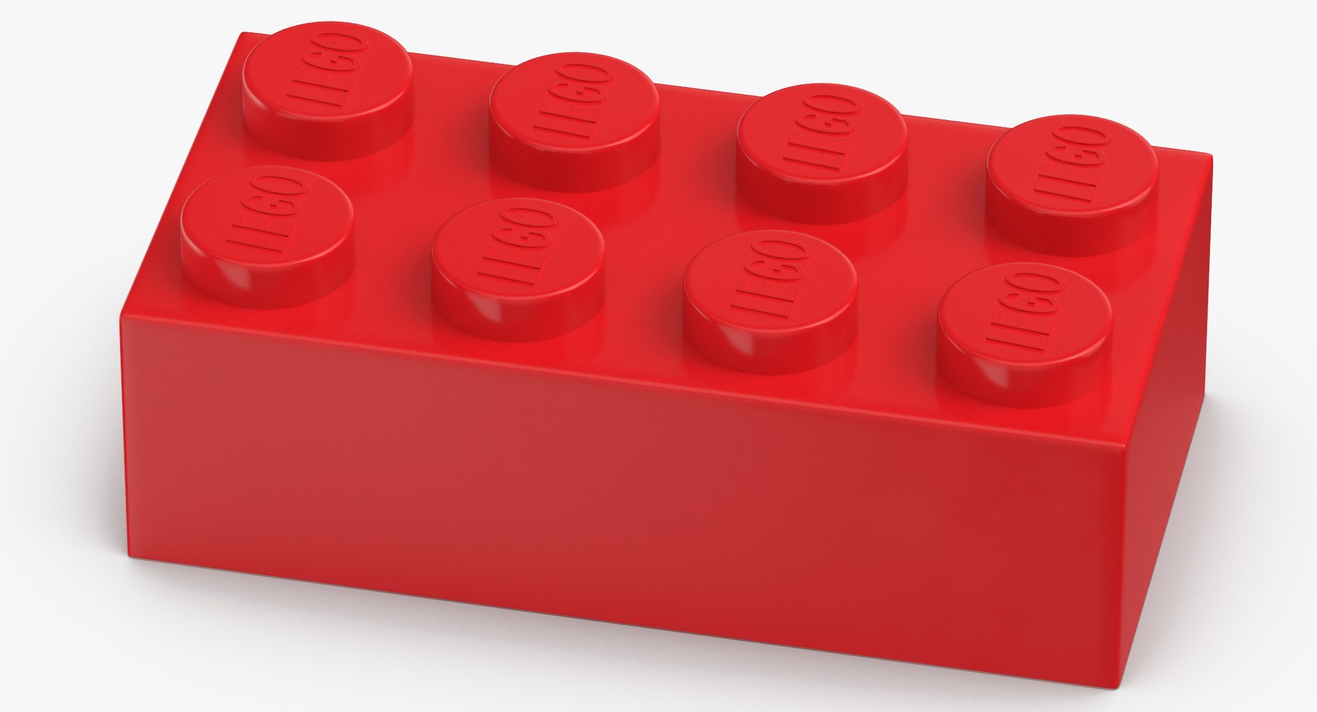 3D bright red lego bricks - TurboSquid 1492395