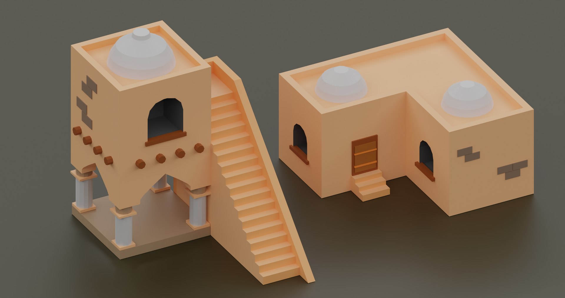 3D LP Desert City Model - TurboSquid 1866061