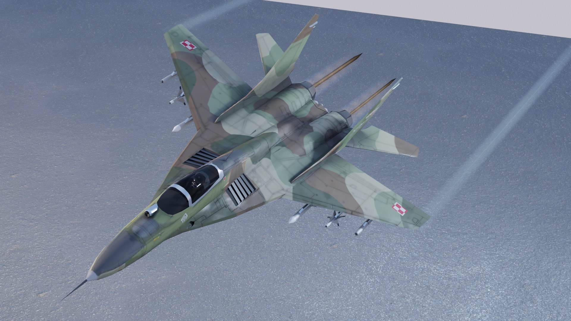 3D Model MIG-29 Fulcrum Jet Fighter Lowpoly - TurboSquid 1811942