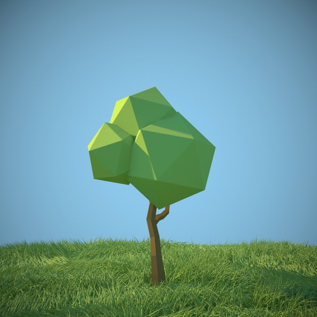 3d model pack trees style