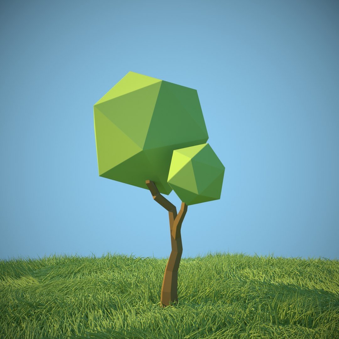 3d model pack trees style