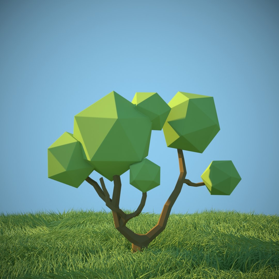 3d model pack trees style