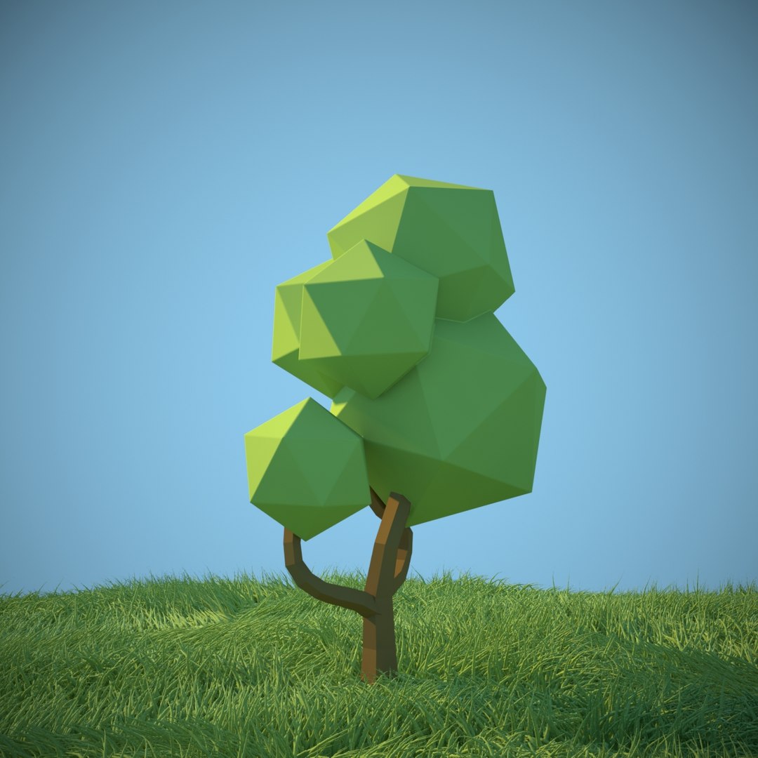 3d model pack trees style