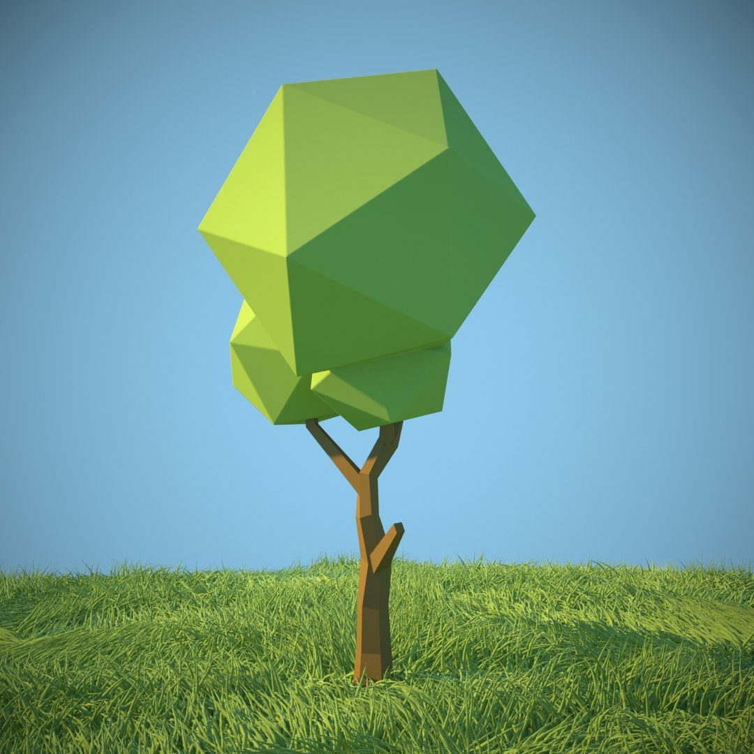 3d model pack trees style
