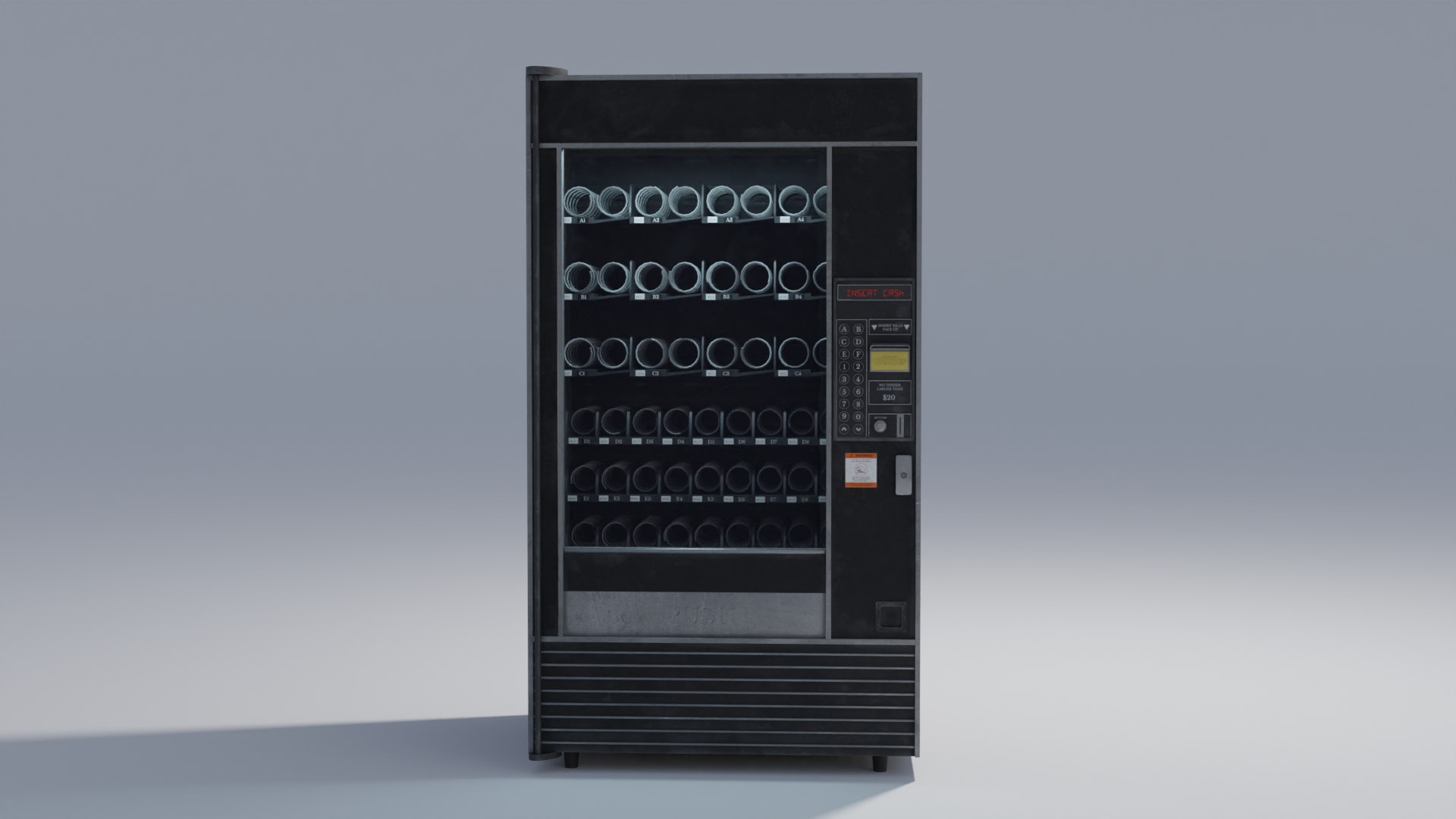 3D 80s Retro Vending Machine With 8K 4K And 2K Textures Low-poly 3D ...