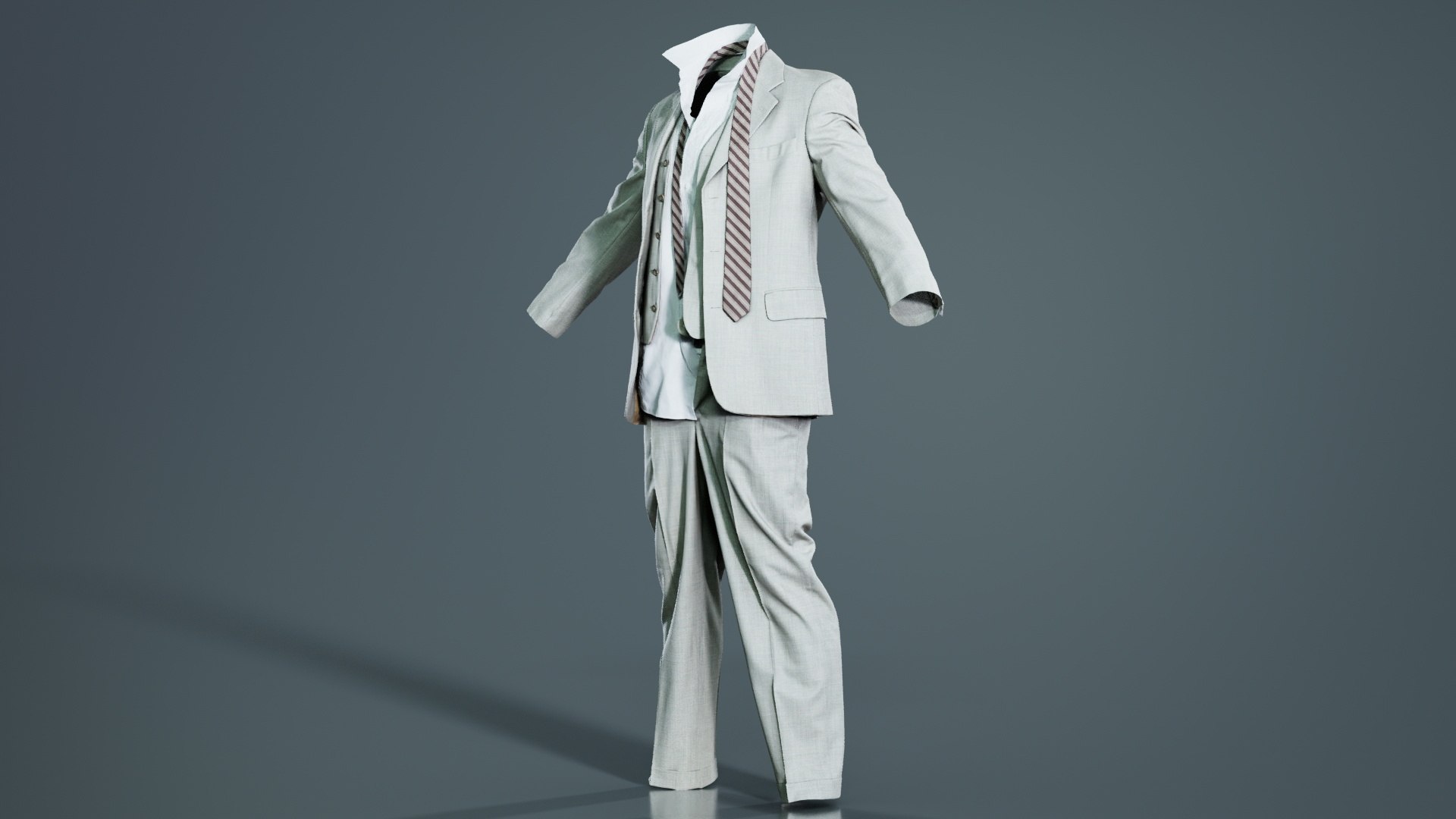 Suit B Undone Remastered 3D - TurboSquid 2360038