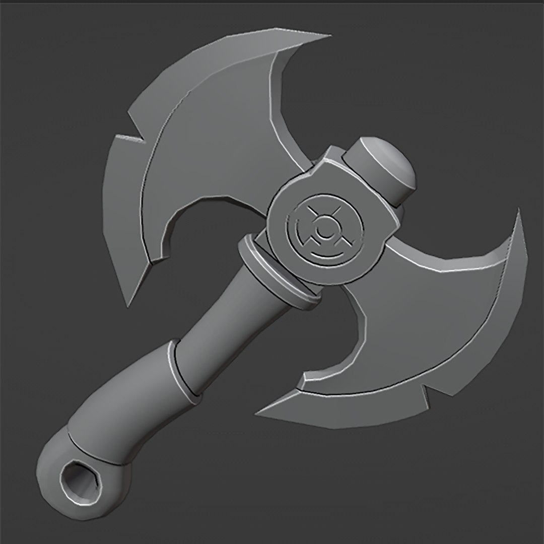Stylized Fantasy Axe Model - TurboSquid 2285262