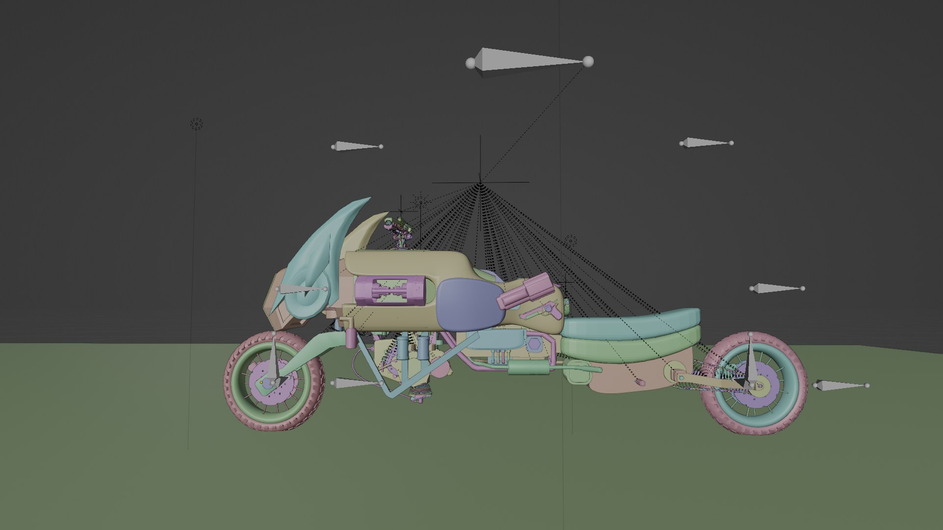 Cosmic Bike Black 3D model - TurboSquid 2078825