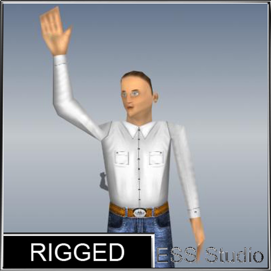 3d Male Human Rigged