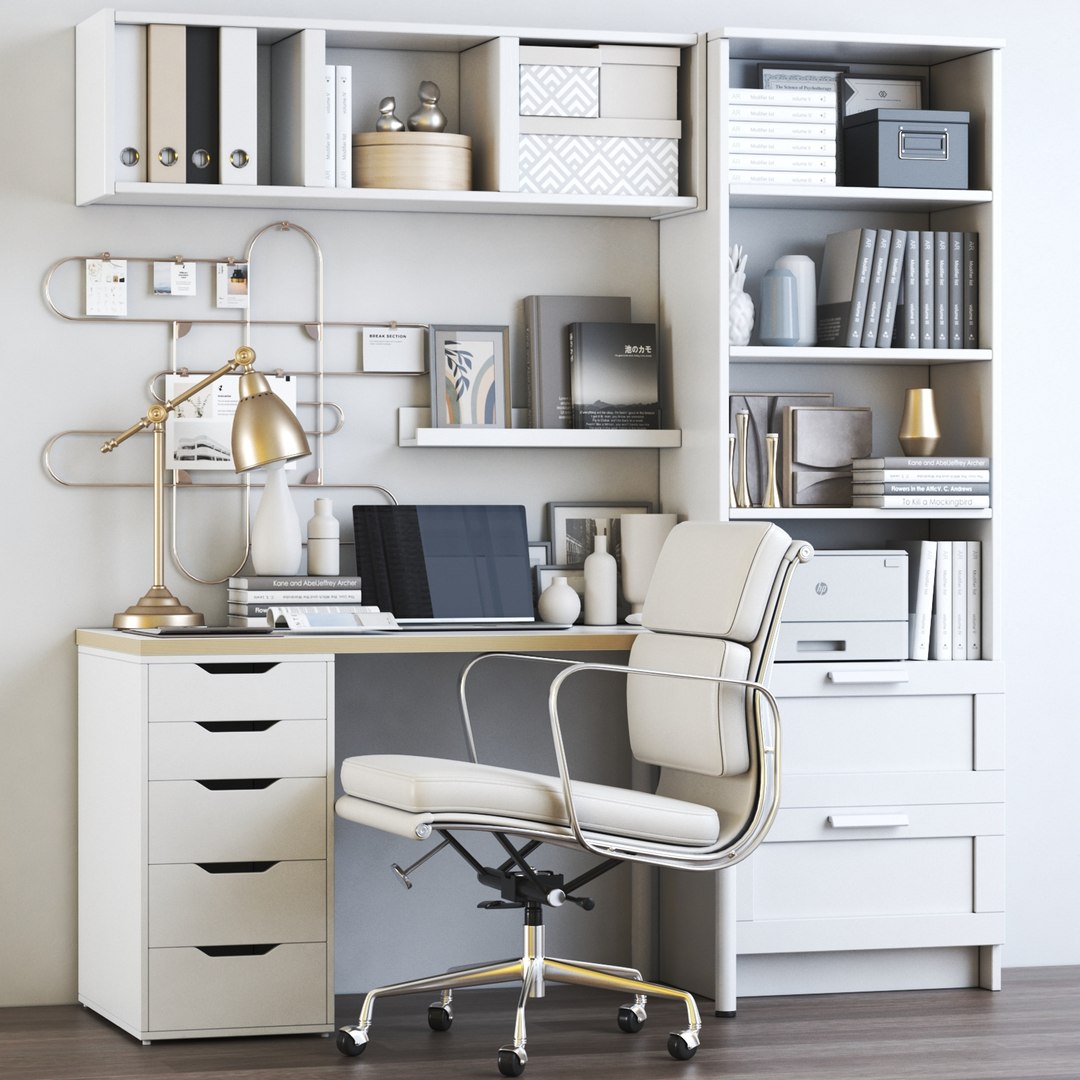 IKEA Office Workplace 101 3D Model - TurboSquid 1829402