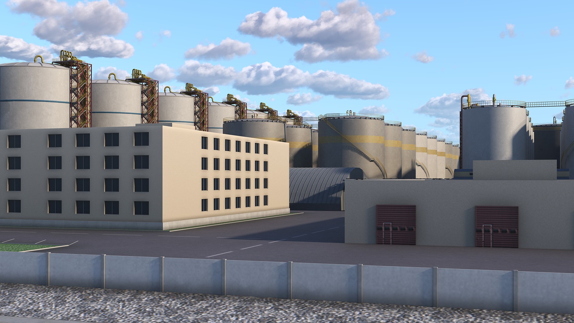 3D Liquefied Natural Gas Terminal - TurboSquid 2201938