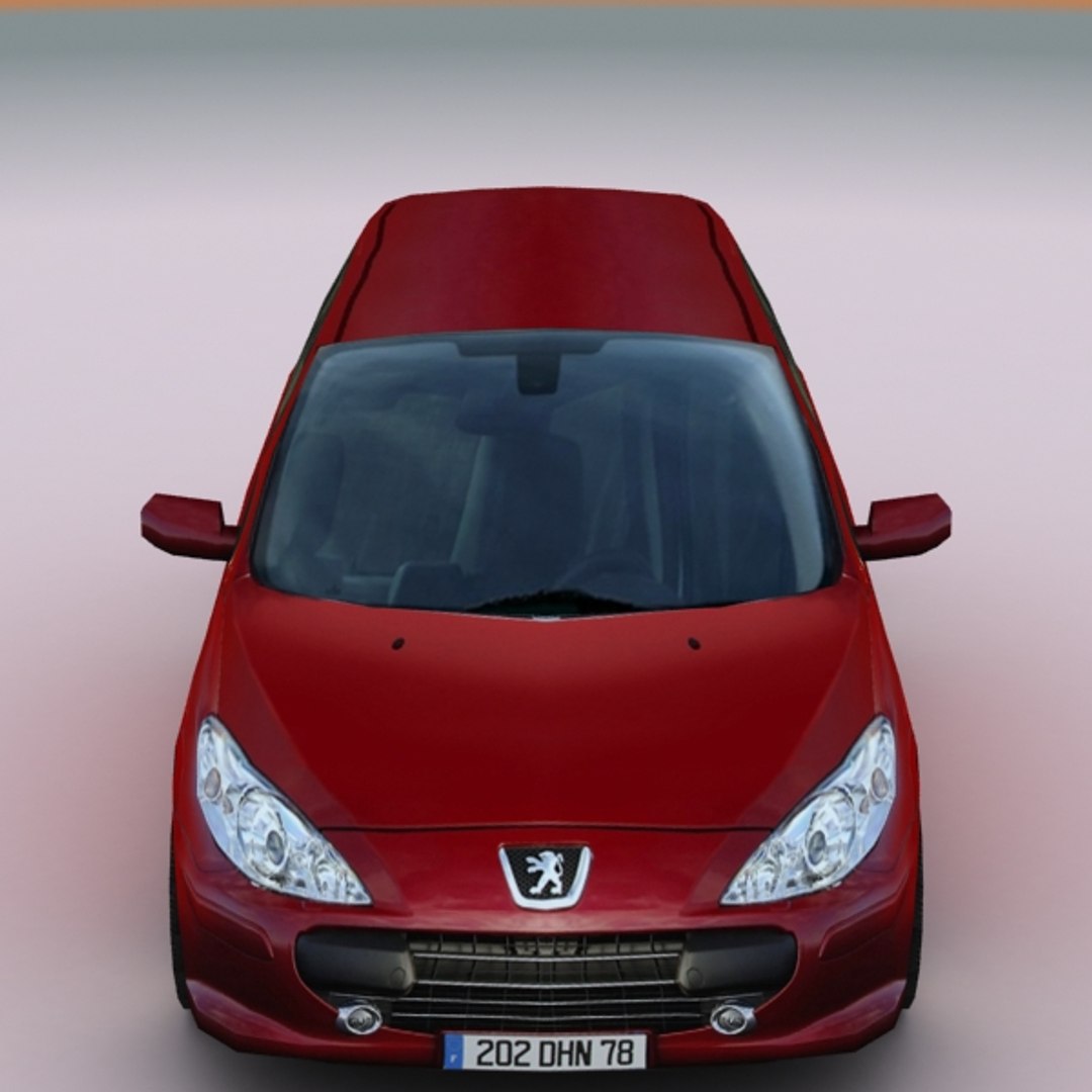3d Model Of 2005 Peugeot 307