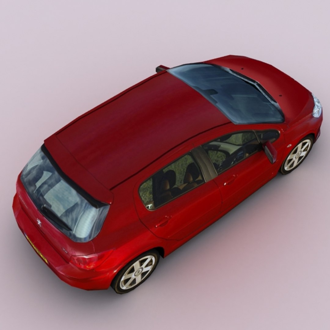 3d Model Of 2005 Peugeot 307