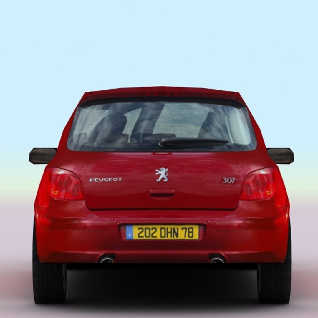 3d Model Of 2005 Peugeot 307