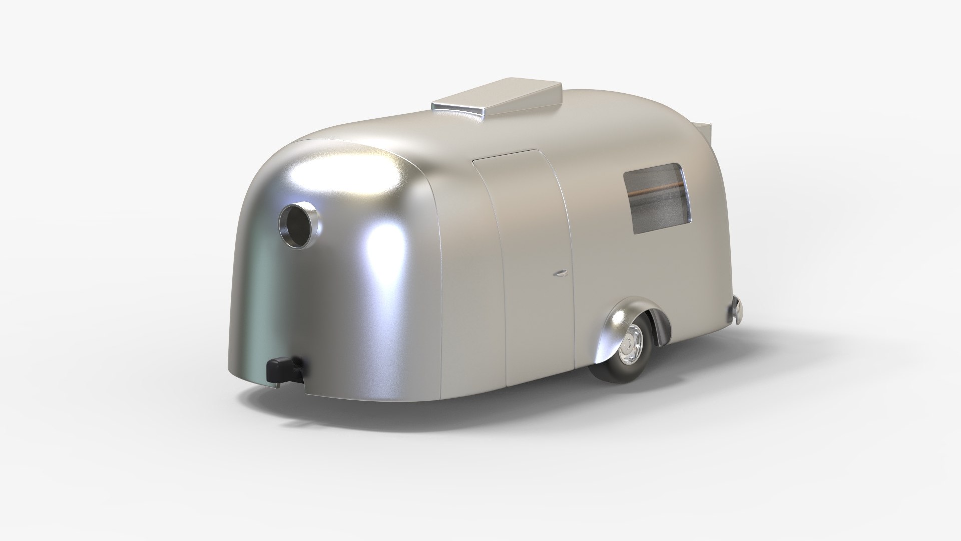City Dweller Cartoon Car With Airstream Caravan Model - TurboSquid 1723545
