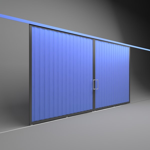 Factory sliding door warehouses 3D - TurboSquid 1580717
