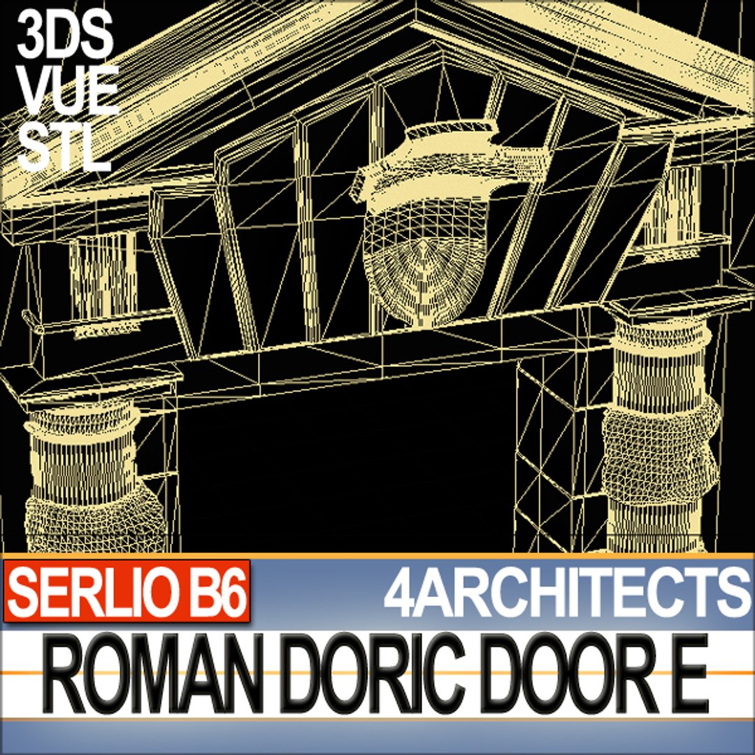 Roman Doric Door Stl Obj