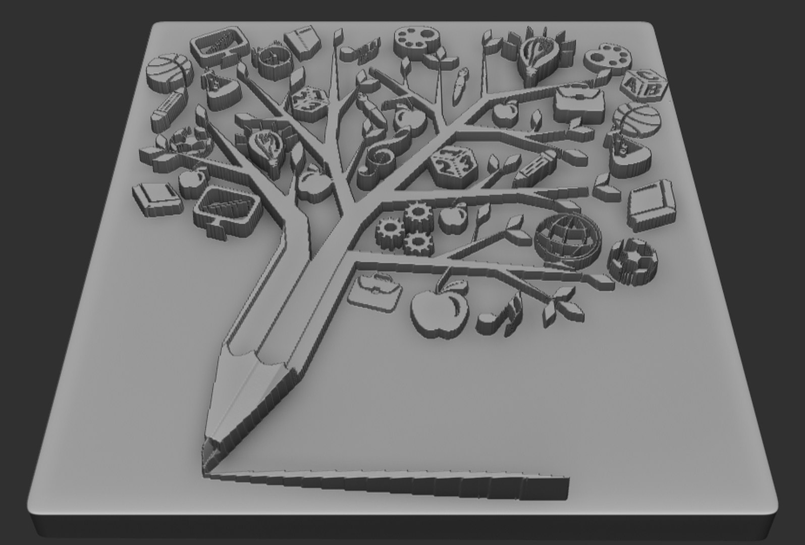 3D model Pen Tree Relief - TurboSquid 1806457