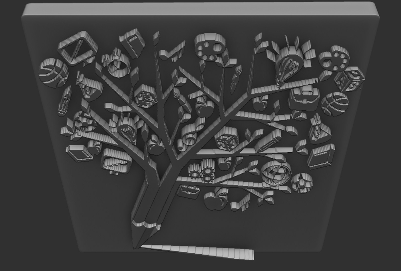 3D model Pen Tree Relief - TurboSquid 1806457