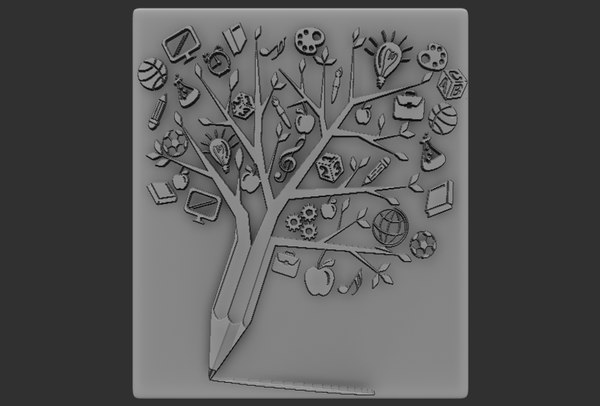 3D model Pen Tree Relief - TurboSquid 1806457