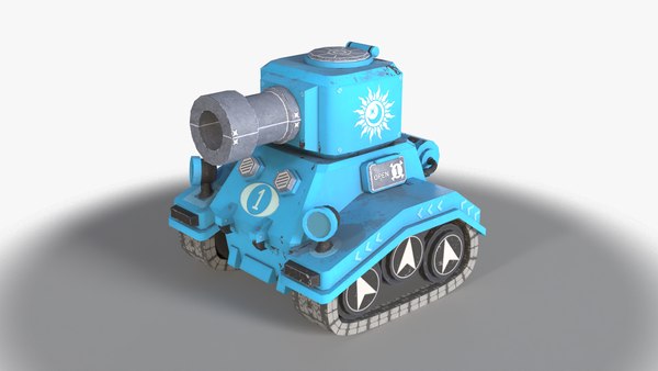 modelo 3d Tank Chibi Blue - TurboSquid 1984819