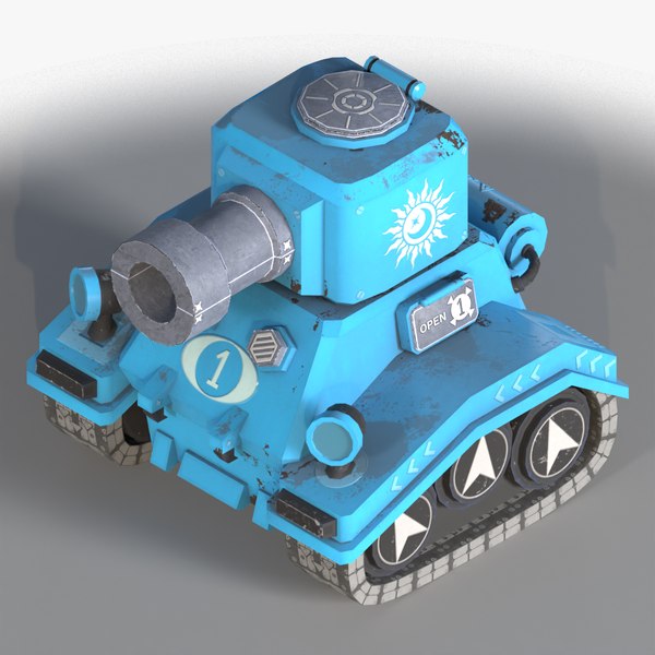 Tank Chibi Blue 3D 모델 - TurboSquid 1984819