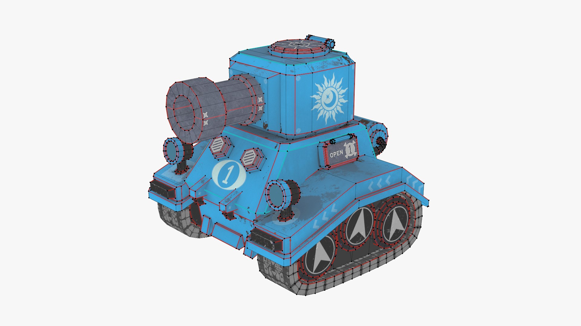Tank Chibi Blue 3D Model - TurboSquid 1984819
