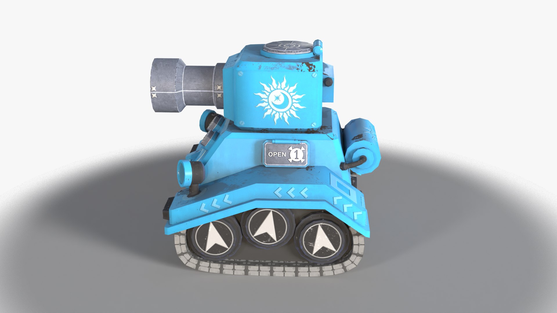 Tank Chibi Blue 3D Model - TurboSquid 1984819