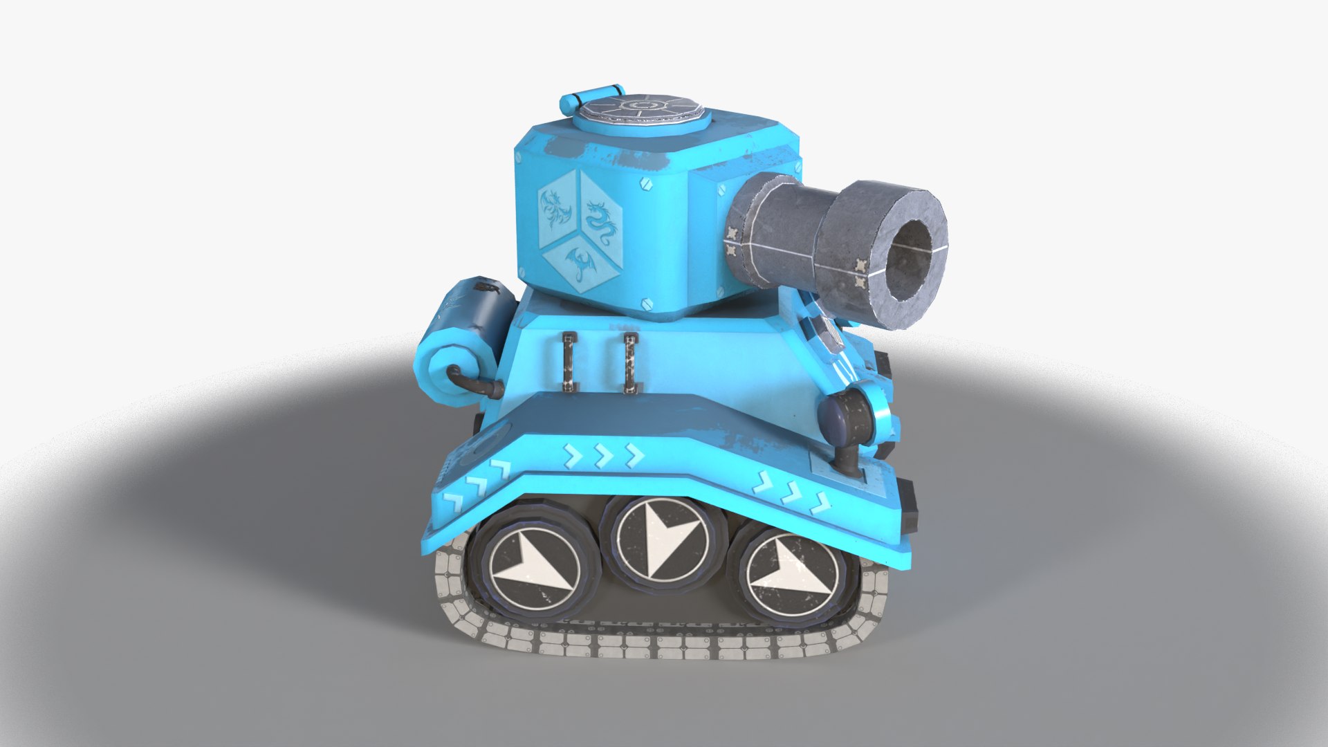 Tank Chibi Blue 3D Model - TurboSquid 1984819