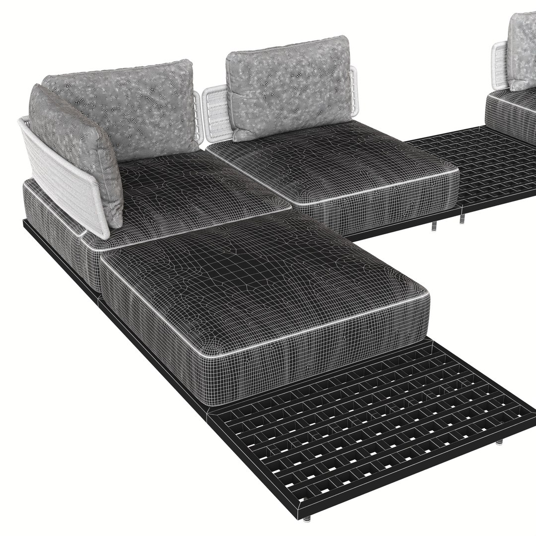 Modular Sofa Quadrado By Minotti Model - TurboSquid 2075670