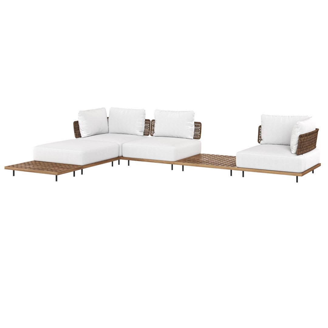 Modular Sofa Quadrado By Minotti Model - TurboSquid 2075670