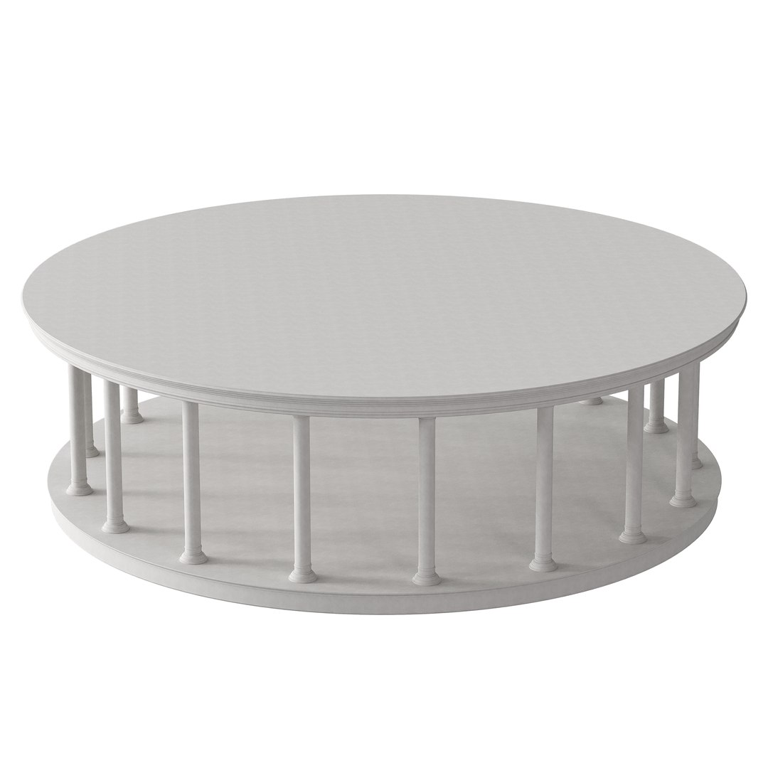 3D Model Rotunda With Classical Column And Elegant Roof Structure ...