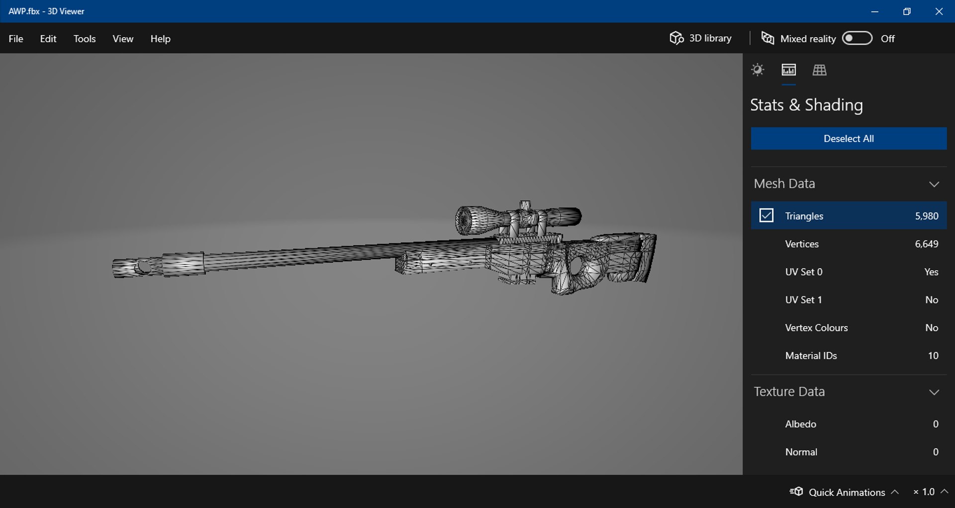 Free Arctic Warfare Magnum Awm 3D - TurboSquid 1580532