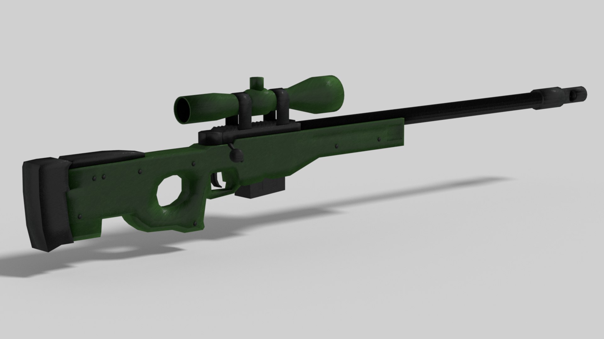 Free Arctic Warfare Magnum Awm 3D - TurboSquid 1580532