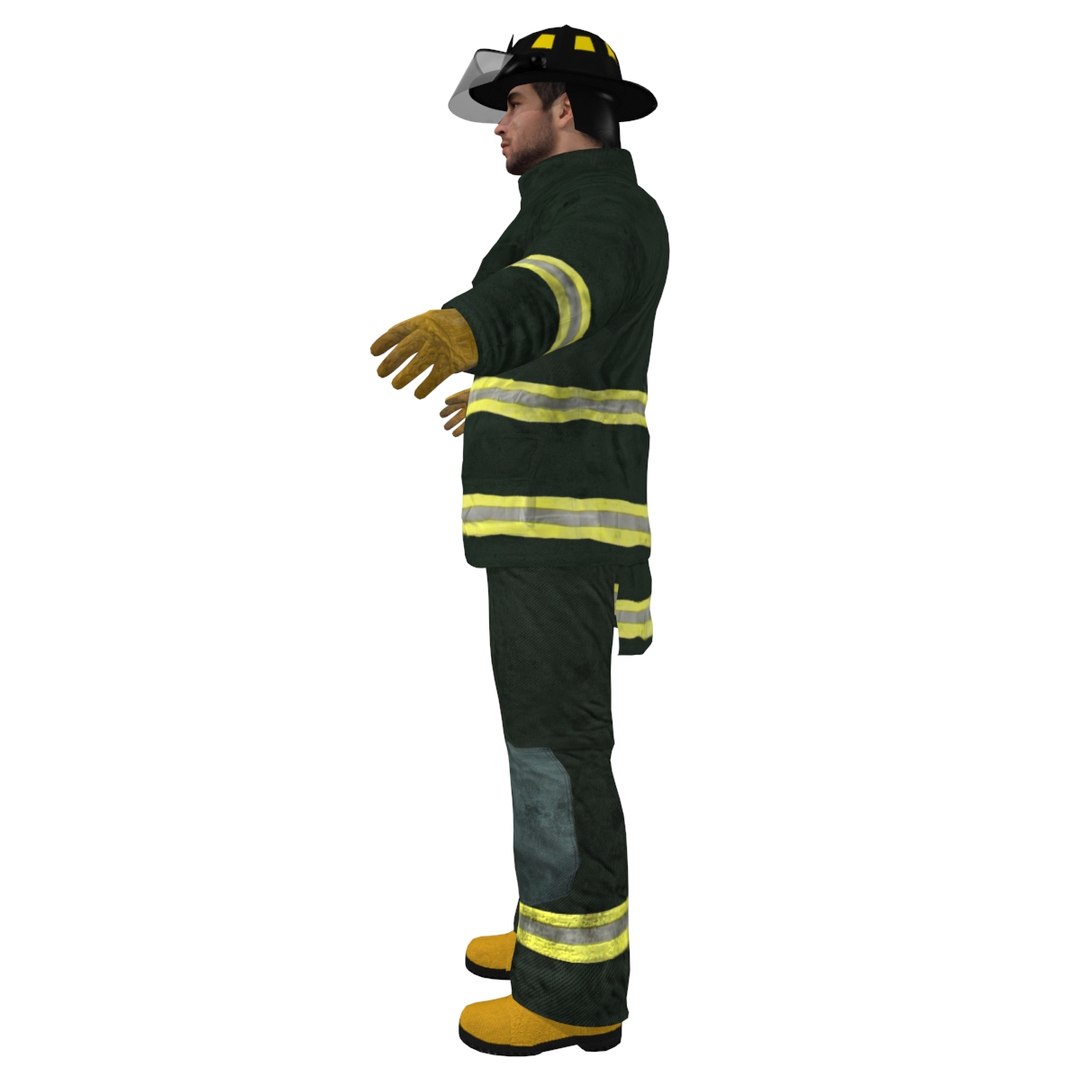 3d Fireman Ready