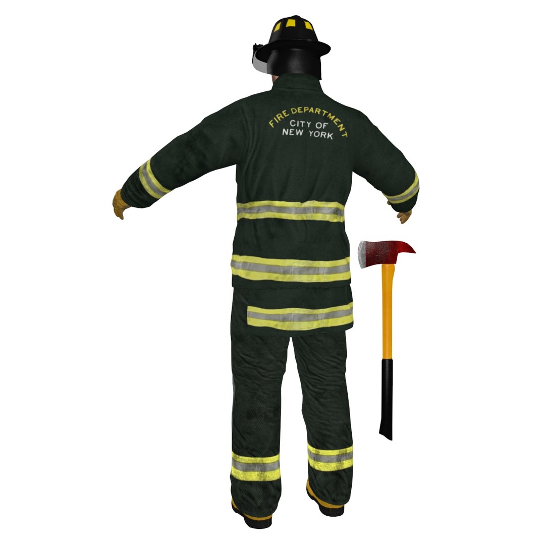 3d Fireman Ready