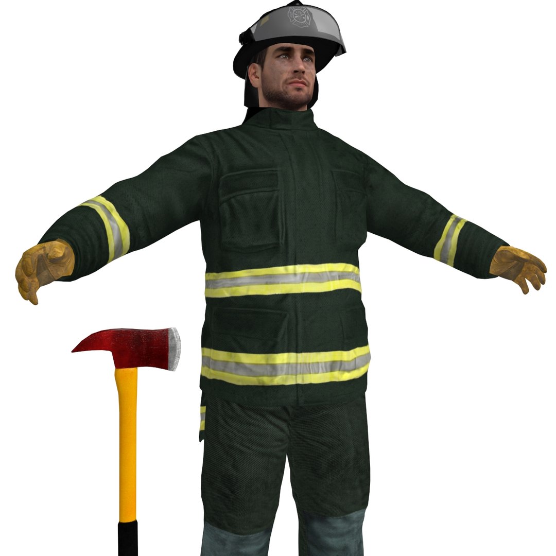 3d Fireman Ready