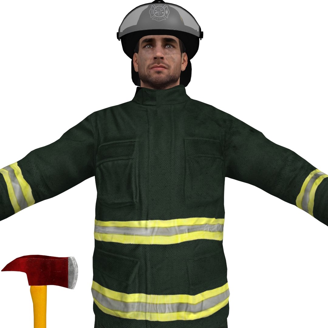 3d Fireman Ready