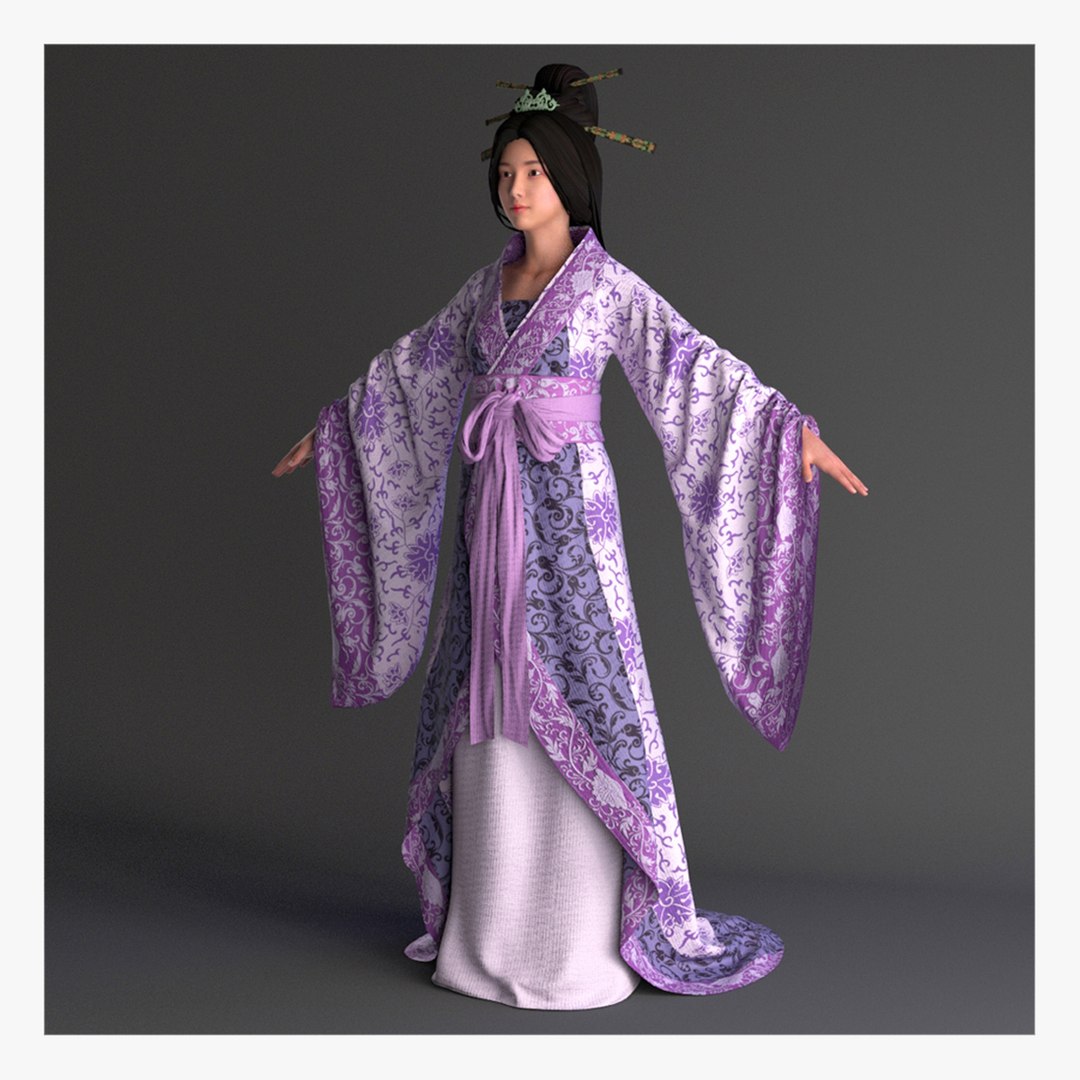 Beauty ancient costume woman girl model - TurboSquid 2028620