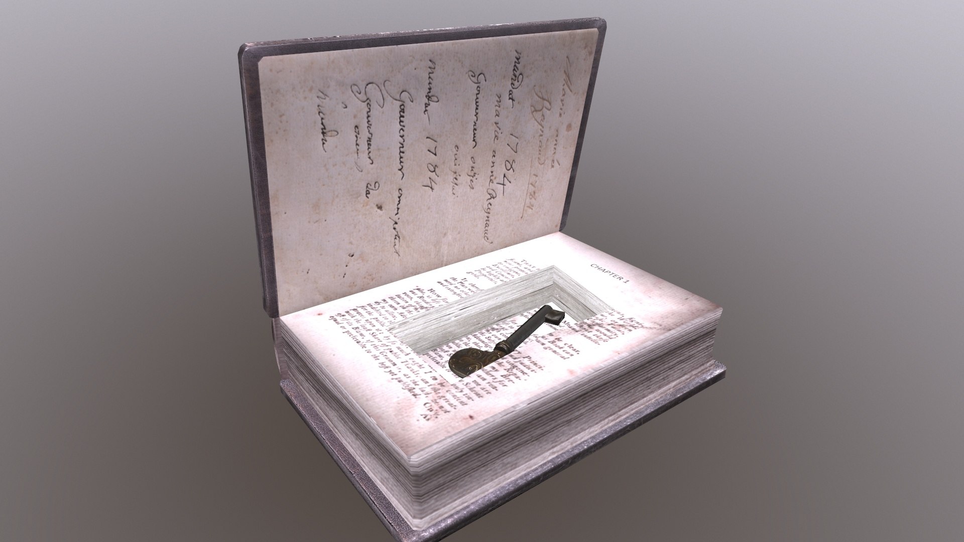 3D Special Book With A Secret - TurboSquid 2007147