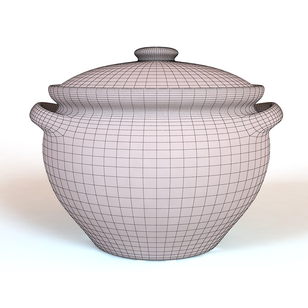 3d Model Clay Pot