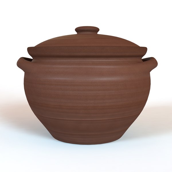3d model clay pot