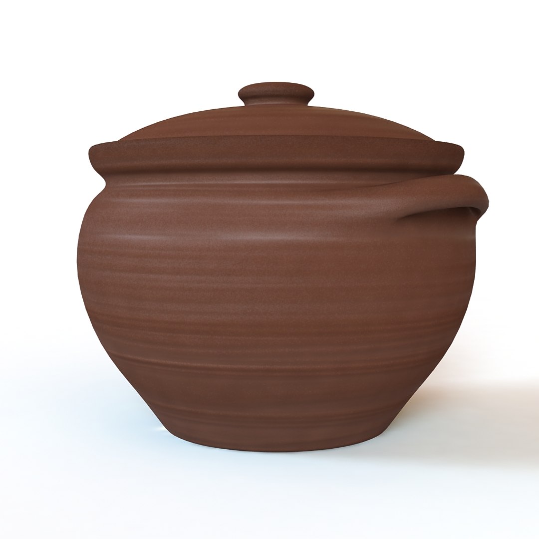 3d Model Clay Pot