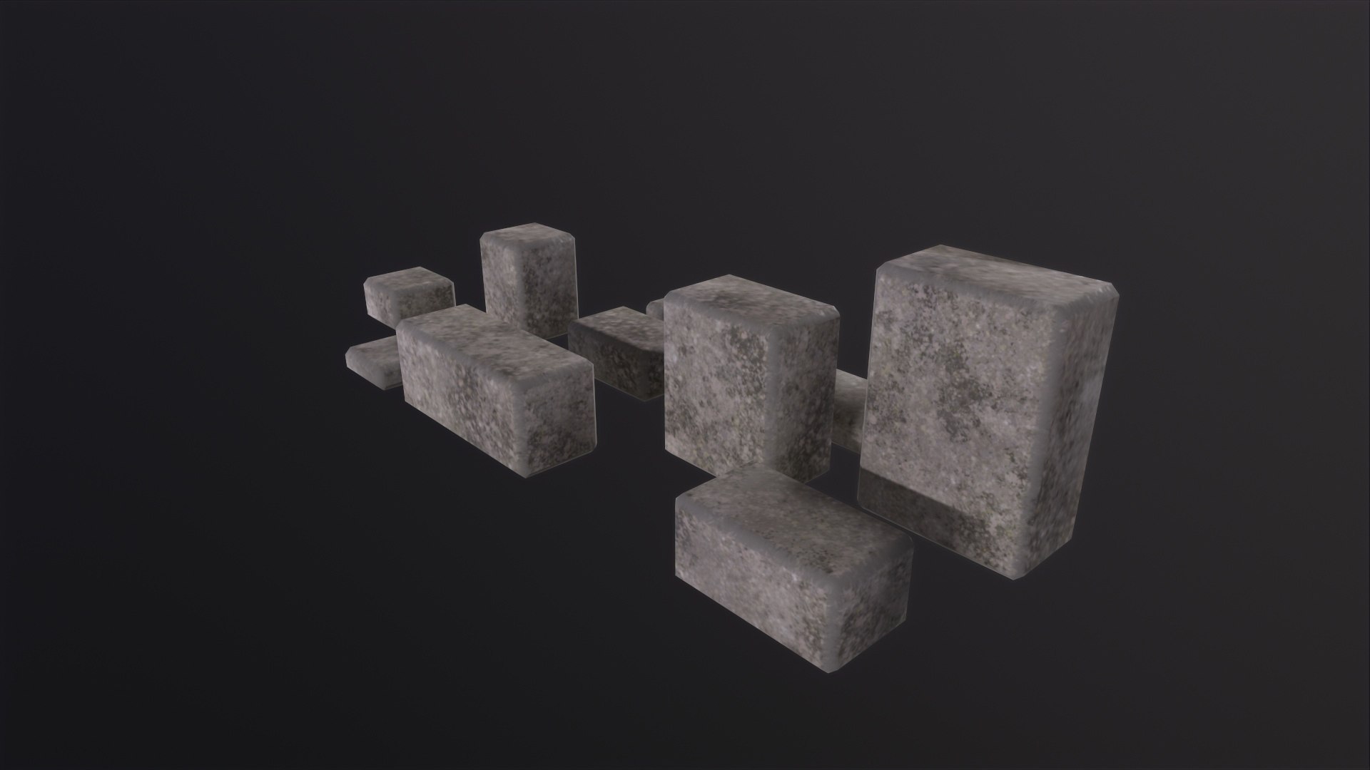 3D Stone Bricks Model - TurboSquid 2118698