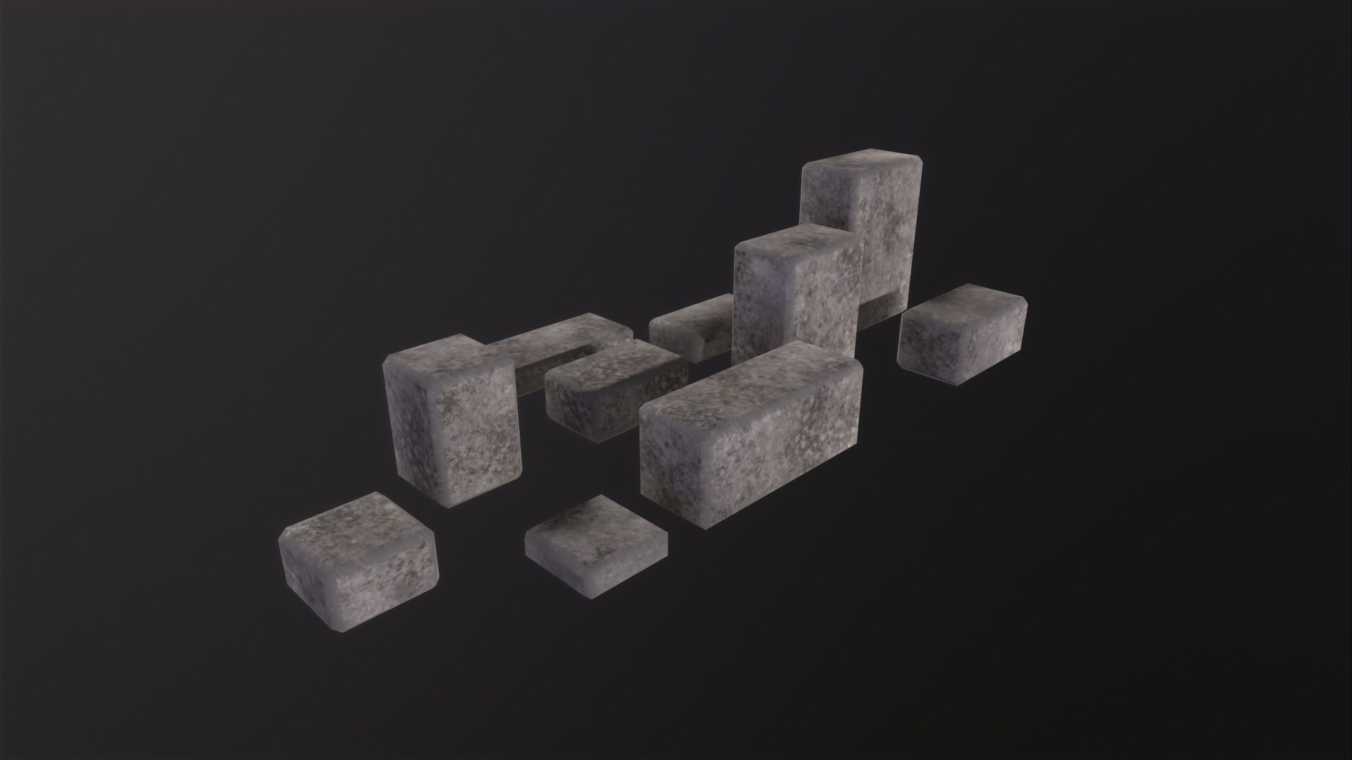 3D Stone Bricks Model - TurboSquid 2118698
