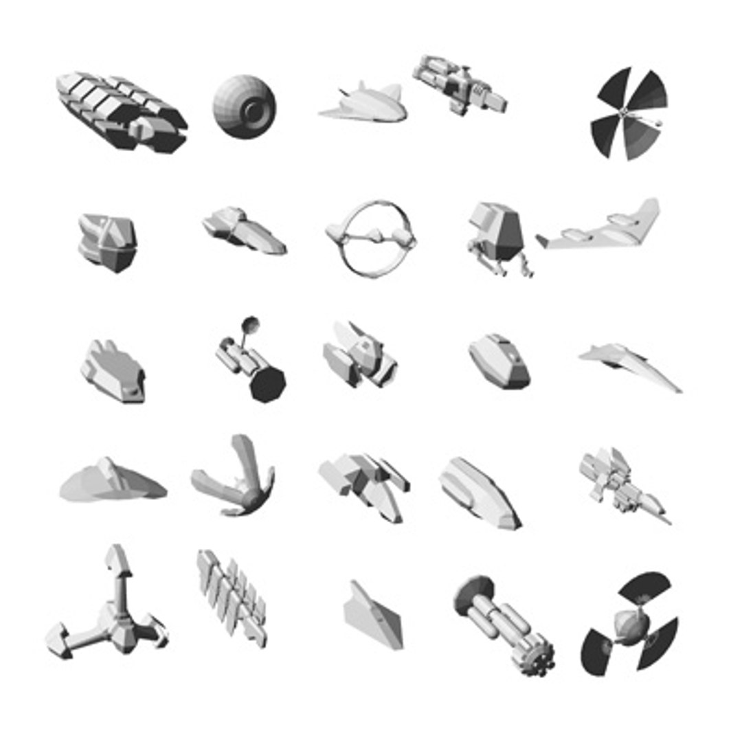 lightwave space vehicles polygons