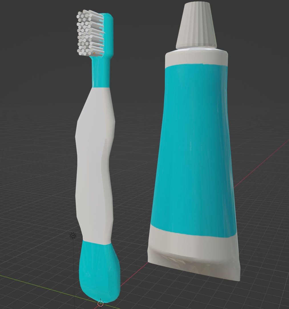 3D model Toothbrush and Toothpaste - TurboSquid 2110761