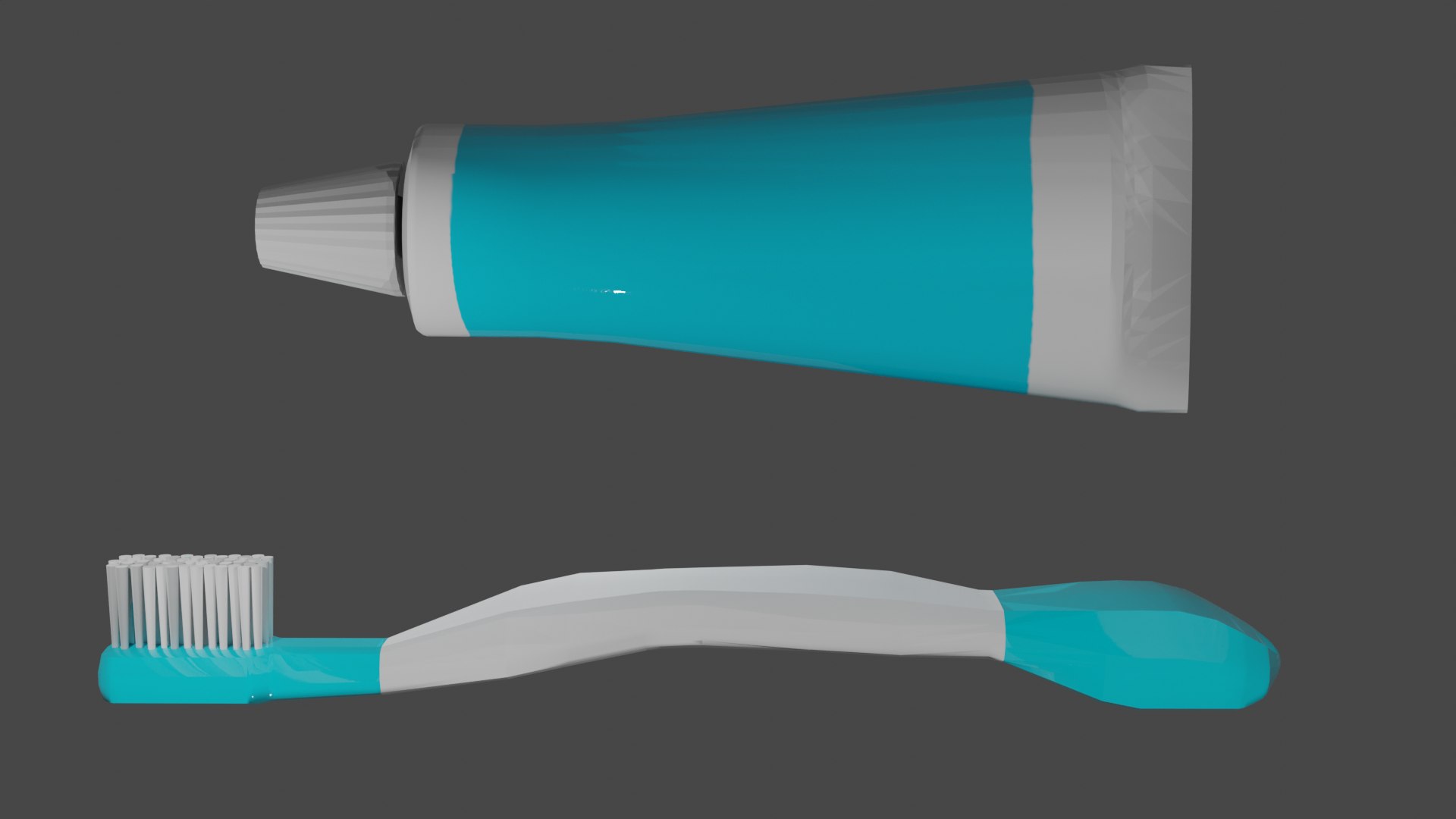 3D model Toothbrush and Toothpaste - TurboSquid 2110761