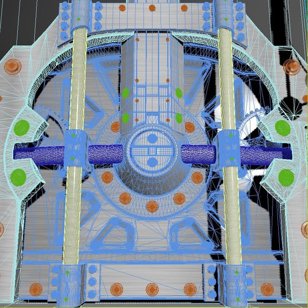 animation vault door rigged 3d x